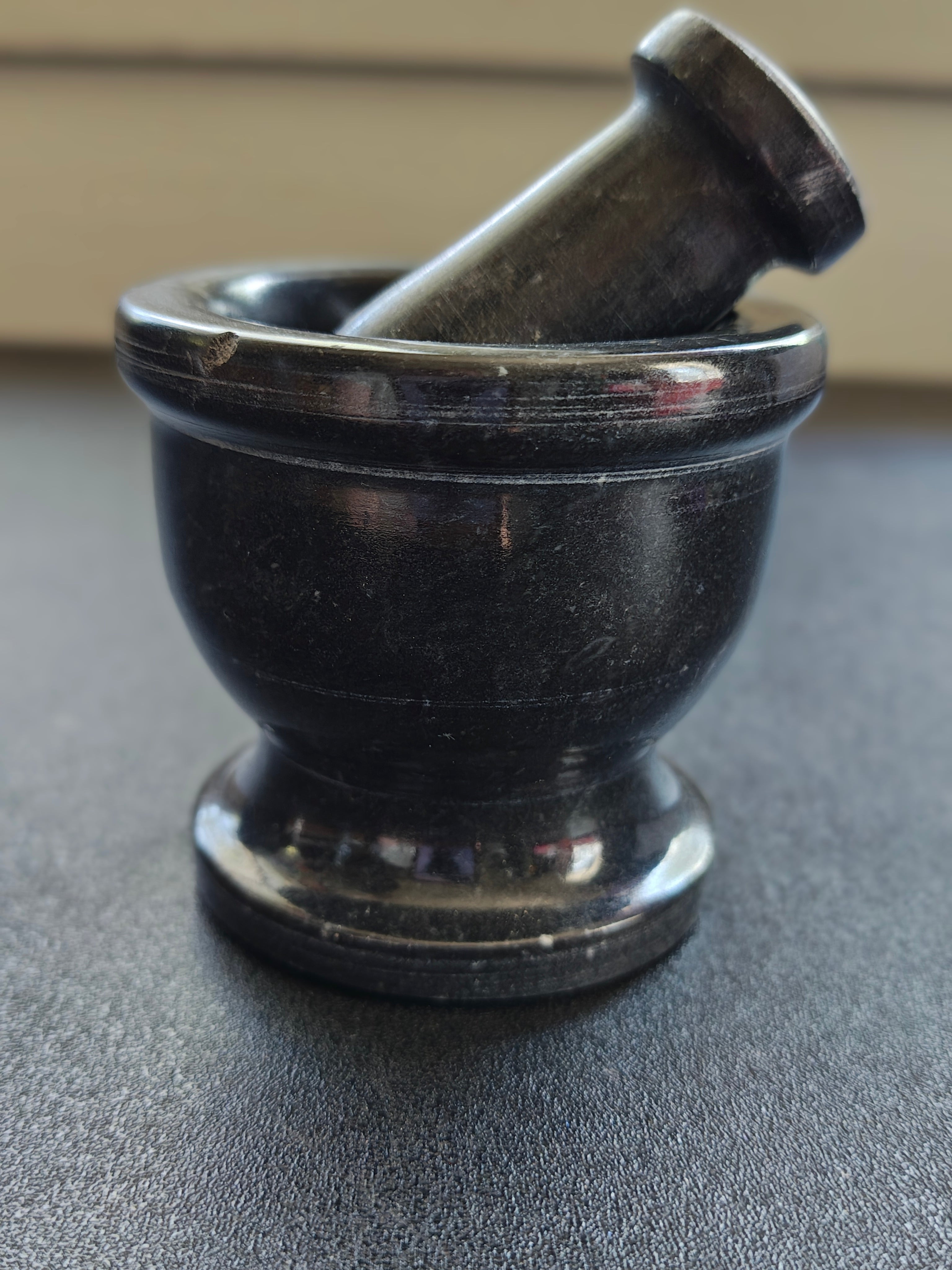 Mini Black Jade Mortar and Pestle – The Empress by Altar Space