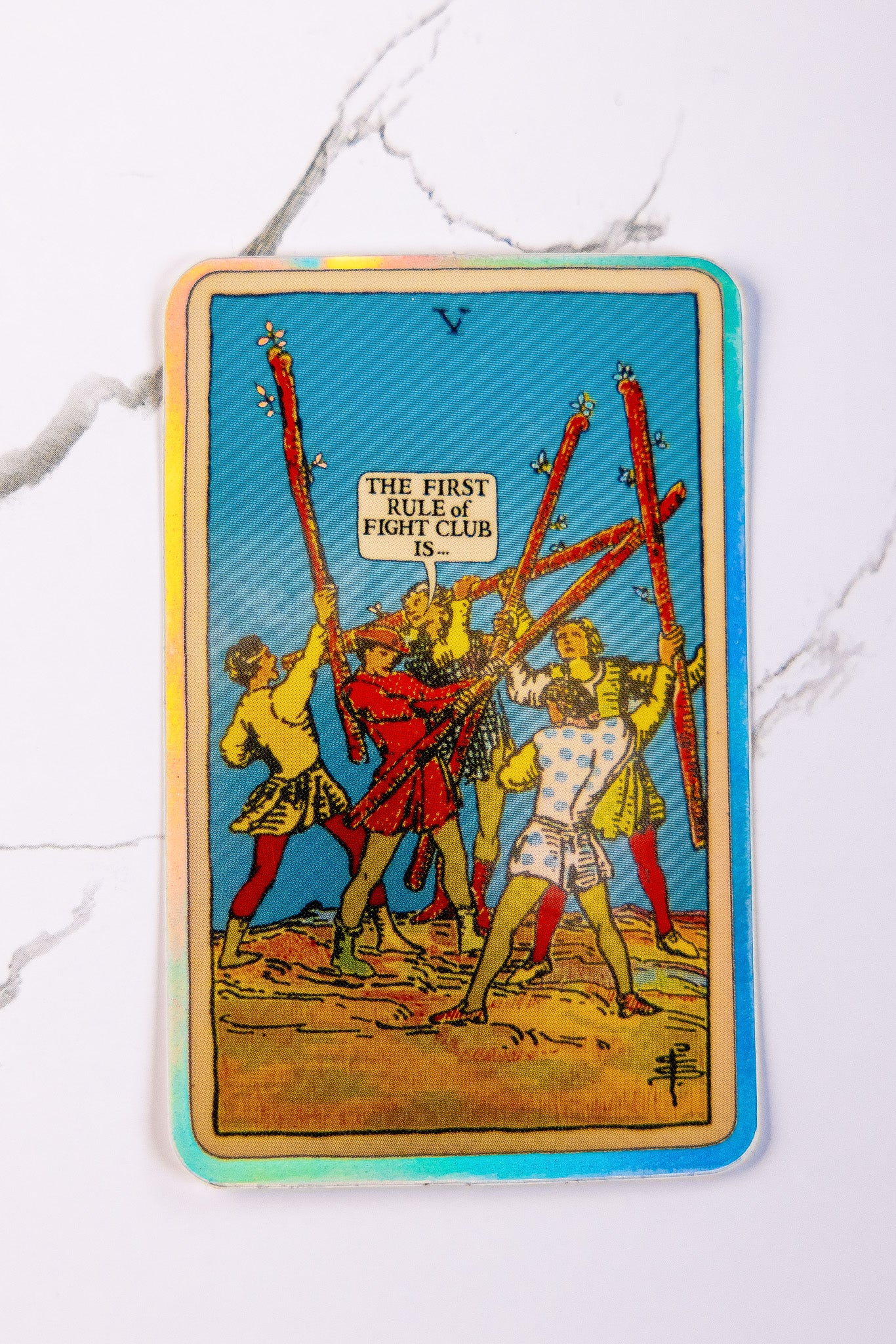 Five of Wands Sticker – The Empress by Altar Space